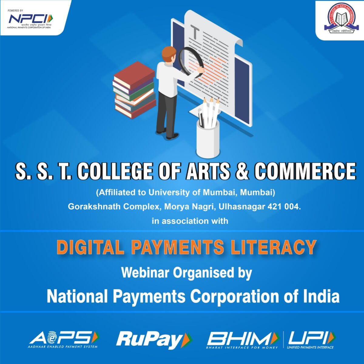 Digital Payments Literacy Webinar – SST College